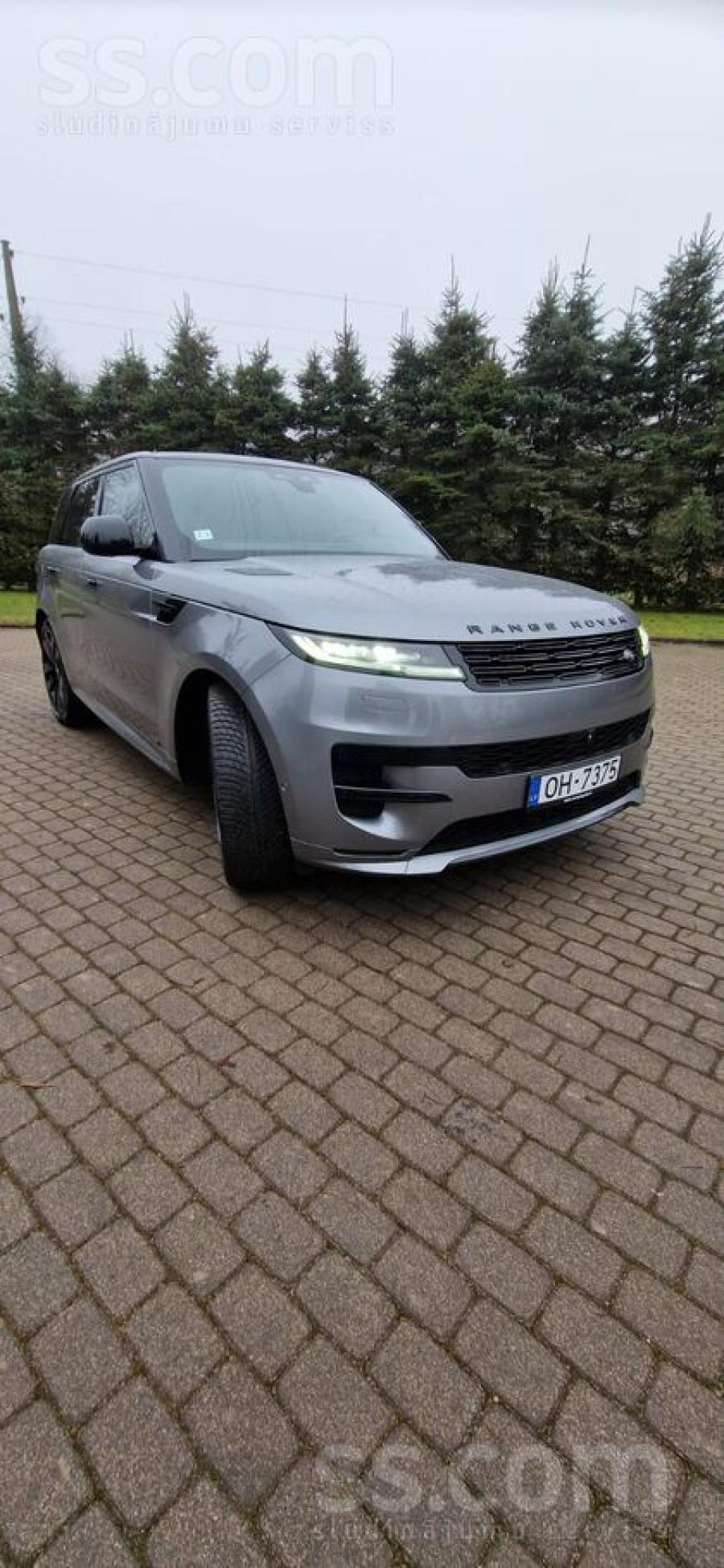 Pelēks Land Rover Range Rover Sport 2022 Rīga, ar dzinēja tilpumu 3.00 L un nobraukumu 37 tūkst. km par 105995 €, foto 2 vietnē AUTOMOTO.COM.LV