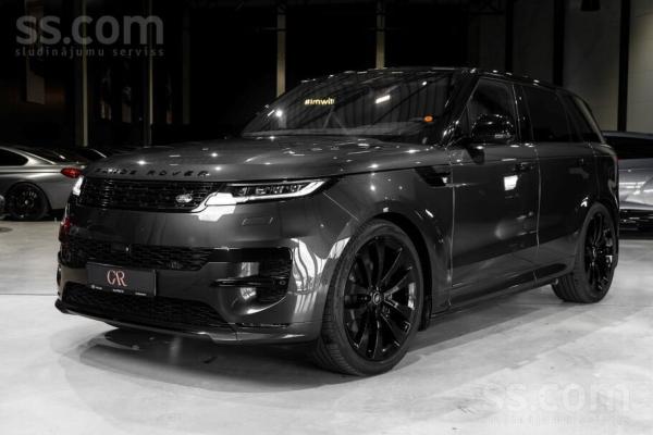 Grey Land Rover Range Rover Sport 2023 in Riga, with an engine capacity of 3.00 L and mileage of 54 thousand km for 91000 €, photo 1 on AUTOMOTO.COM.LV