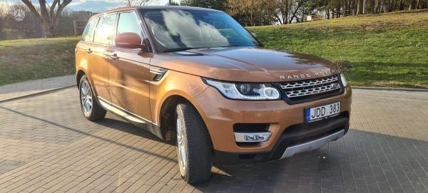 Orange Land Rover Range Rover Sport 2016 in Jonava, with an engine capacity of 2.99 L and mileage of 160 thousand km for 15900 €, photo 1 on AUTOMOTO.COM.LV