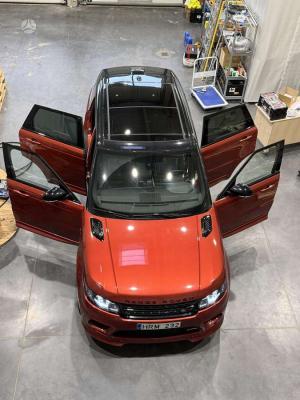 Sarkans Land Rover Range Rover Sport 2013 Klaipėda, ar dzinēja tilpumu 2.99 L un nobraukumu 250 tūkst. km par 17650 €, foto  vietnē AUTOMOTO.COM.LV