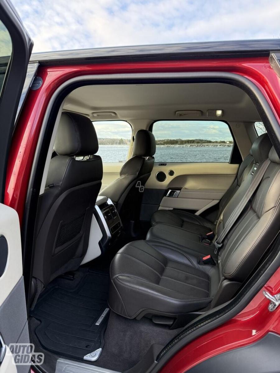 Sarkans Land Rover Range Rover Sport 2014 Kauņa, ar dzinēja tilpumu 3.00 L un nobraukumu 255 tūkst. km par 16000 €, foto 7 vietnē AUTOMOTO.COM.LV
