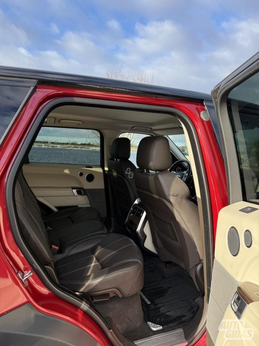 Sarkans Land Rover Range Rover Sport 2014 Kauņa, ar dzinēja tilpumu 3.00 L un nobraukumu 255 tūkst. km par 16000 €, foto 11 vietnē AUTOMOTO.COM.LV