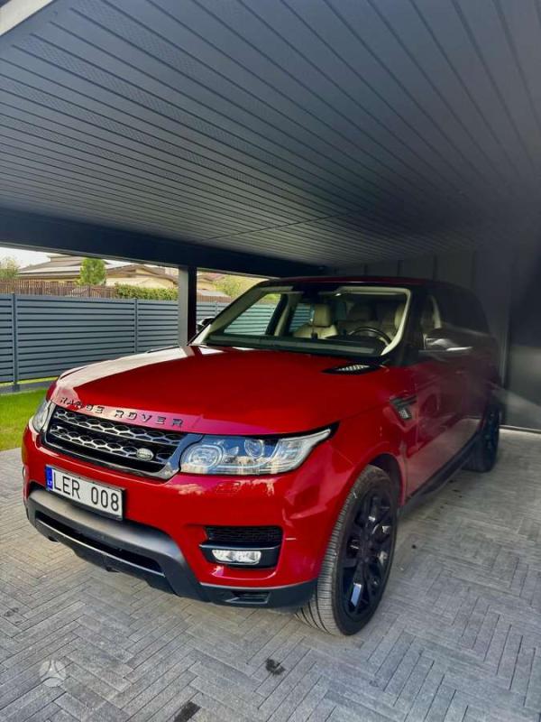 Sarkans Land Rover Range Rover Sport 2015 Šauļi, ar dzinēja tilpumu 2.99 L un nobraukumu 182 tūkst. km par 17500 €, foto 1 vietnē AUTOMOTO.COM.LV