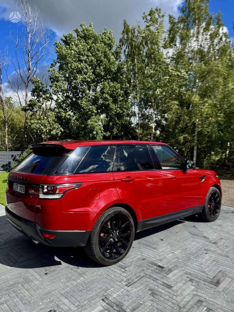 Red Land Rover Range Rover Sport 2015 in Siauliai, with an engine capacity of 2.99 L and mileage of 182 thousand km for 17500 €, photo 8 on AUTOMOTO.COM.LV