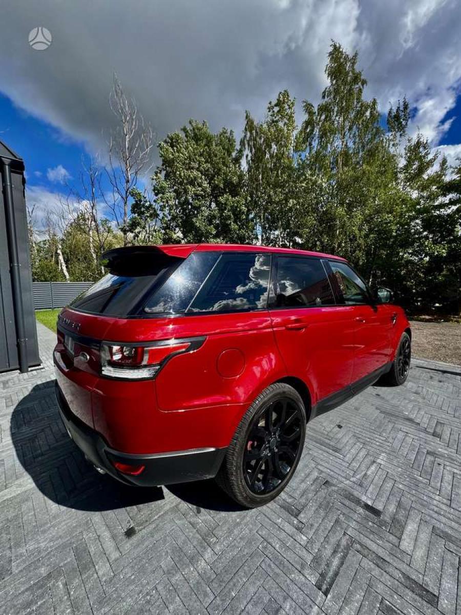 Red Land Rover Range Rover Sport 2015 in Siauliai, with an engine capacity of 2.99 L and mileage of 182 thousand km for 17500 €, photo 11 on AUTOMOTO.COM.LV