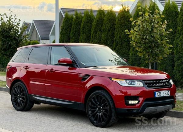 Land Rover Range Rover Sport 2017 in Riga on AUTOMOTO.COM.LV Red Land Rover Range Rover Sport 2017 in Riga, with an engine capacity of 3.00 L and mileage of 259 thousand km for 16500 €, photo 7 on AUTOMOTO.COM.LV