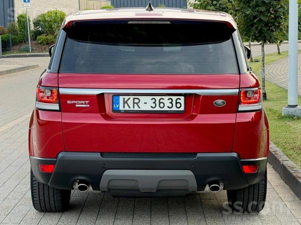 Land Rover Range Rover Sport 2017 in Riga on AUTOMOTO.COM.LV Red Land Rover Range Rover Sport 2017 in Riga, with an engine capacity of 3.00 L and mileage of 259 thousand km for 16500 €, photo 11 on AUTOMOTO.COM.LV