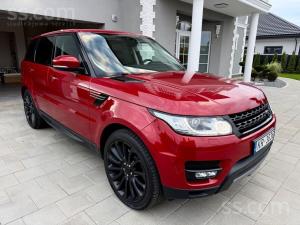 Sarkans Land Rover Range Rover Sport 2017 Rīga, ar dzinēja tilpumu 3.00 L un nobraukumu 260 tūkst. km par 13000 €, foto  vietnē AUTOMOTO.COM.LV