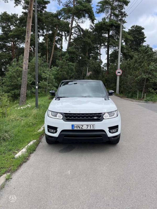 White Land Rover Range Rover Sport 2014 in Kaunas, with an engine capacity of 2.99 L and mileage of 159 thousand km for 16600 €, photo 3 on AUTOMOTO.COM.LV