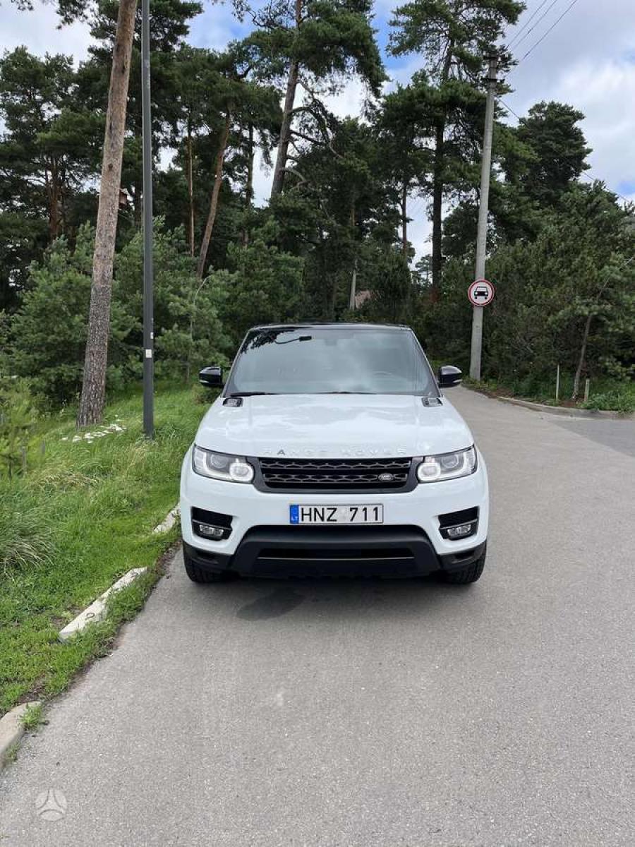 White Land Rover Range Rover Sport 2014 in Kaunas, with an engine capacity of 2.99 L and mileage of 159 thousand km for 16600 €, photo 4 on AUTOMOTO.COM.LV