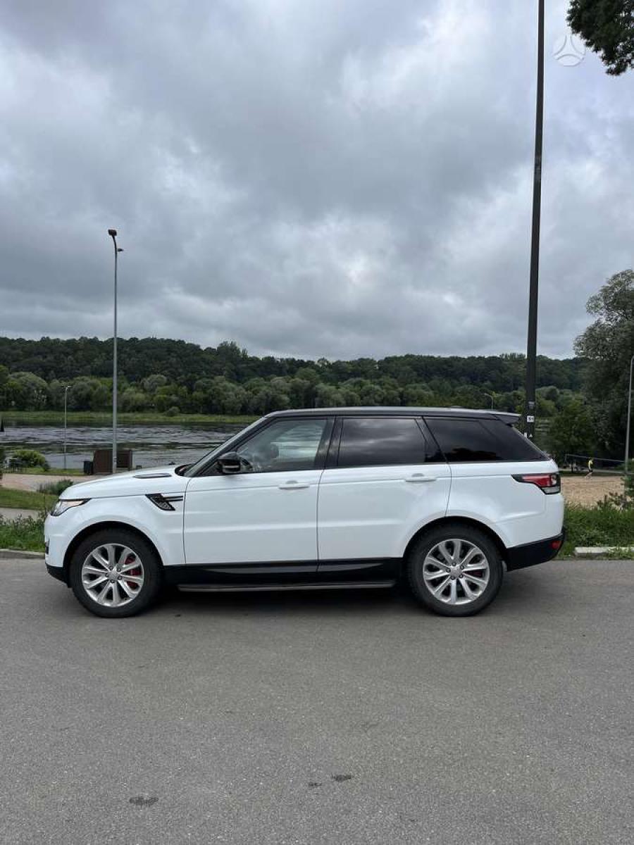 White Land Rover Range Rover Sport 2014 in Kaunas, with an engine capacity of 2.99 L and mileage of 159 thousand km for 16600 €, photo 6 on AUTOMOTO.COM.LV
