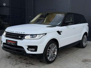 White Land Rover Range Rover Sport 2014 in Vilnius, with an engine capacity of 2.99 L and mileage of 155 thousand km for 18888 €, photo 3 on AUTOMOTO.COM.LV