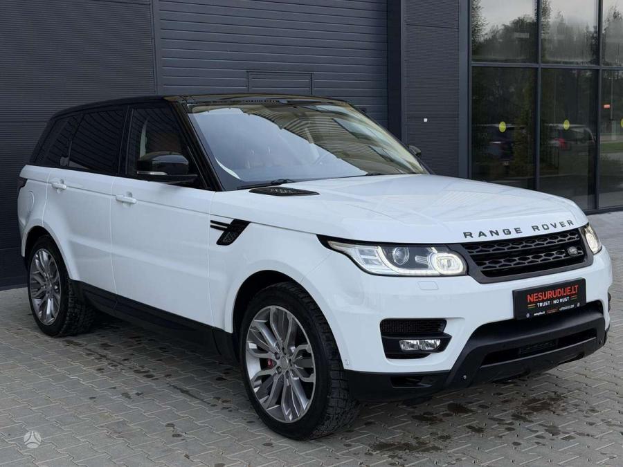 White Land Rover Range Rover Sport 2014 in Vilnius, with an engine capacity of 2.99 L and mileage of 155 thousand km for 18888 €, photo 6 on AUTOMOTO.COM.LV