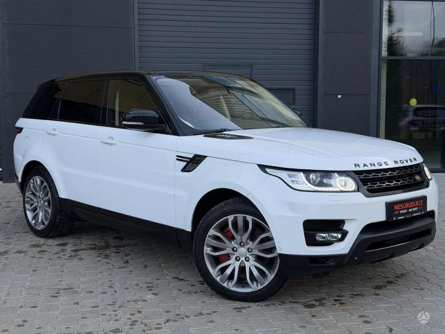White Land Rover Range Rover Sport 2014 in Vilnius, with an engine capacity of 2.99 L and mileage of 155 thousand km for 18888 €, photo 7 on AUTOMOTO.COM.LV