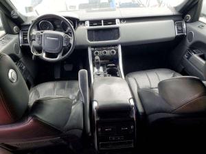 White Land Rover Range Rover Sport 2015 in Vilnius, with an engine capacity of 3.00 L and mileage of 110 thousand km for 7999 €, photo 8 on AUTOMOTO.COM.LV