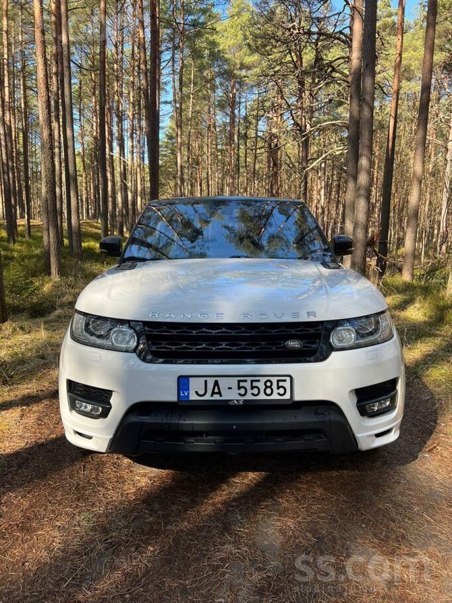 White Land Rover Range Rover Sport 2016 in Riga, with an engine capacity of 3.00 L and mileage of 142 thousand km for 31500 €, photo 1 on AUTOMOTO.COM.LV
