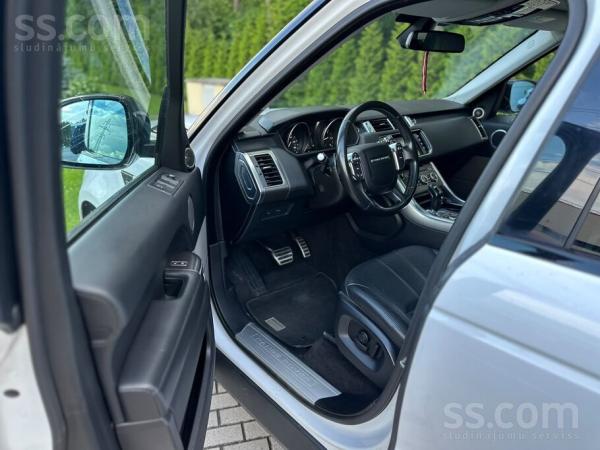 White Land Rover Range Rover Sport 2016 in Riga, with an engine capacity of 3.00 L and mileage of 202 thousand km for 17290 €, photo 9 on AUTOMOTO.COM.LV