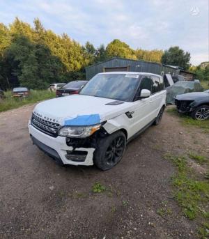 White Land Rover Range Rover Sport 2016 in Vilnius, with an engine capacity of 3.00 L and mileage of 136 thousand km for 9550 €, photo 4 on AUTOMOTO.COM.LV