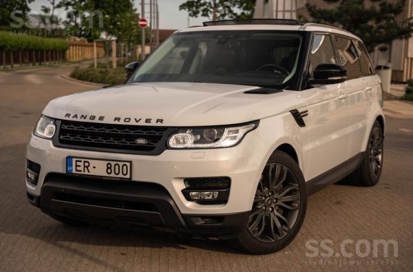 White Land Rover Range Rover Sport 2017 in Riga, with an engine capacity of 3.00 L and mileage of 231 thousand km for 19990 €, photo 1 on AUTOMOTO.COM.LV
