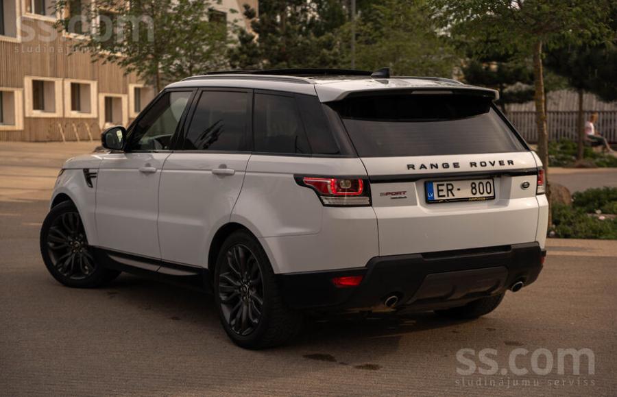 White Land Rover Range Rover Sport 2017 in Riga, with an engine capacity of 3.00 L and mileage of 231 thousand km for 19990 €, photo 5 on AUTOMOTO.COM.LV
