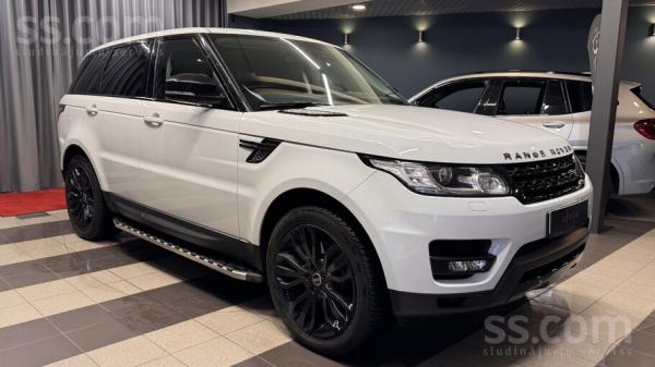 White Land Rover Range Rover Sport 2018 in Riga, with an engine capacity of 3.00 L and mileage of 127 thousand km for 27990 €, photo 3 on AUTOMOTO.COM.LV