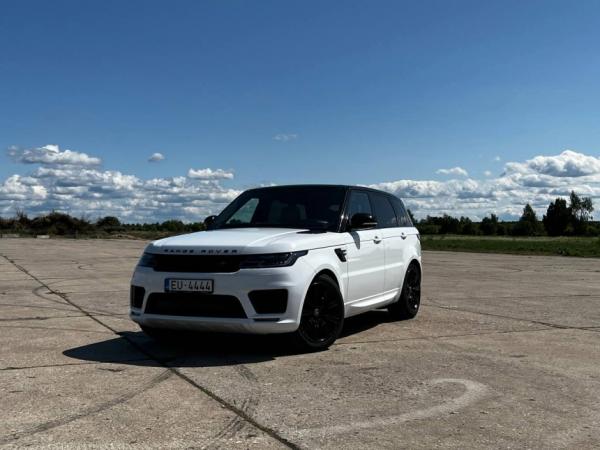 White Land Rover Range Rover Sport 2018 in Riga, with an engine capacity of 3.00 L and mileage of 99 thousand km for 48000 €, photo 1 on AUTOMOTO.COM.LV
