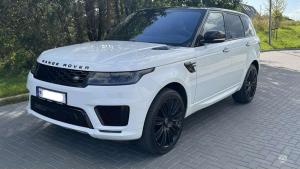 White Land Rover Range Rover Sport 2018 in Vilnius, with an engine capacity of 5.00 L and mileage of 140 thousand km for 36900 €, photo  on AUTOMOTO.COM.LV