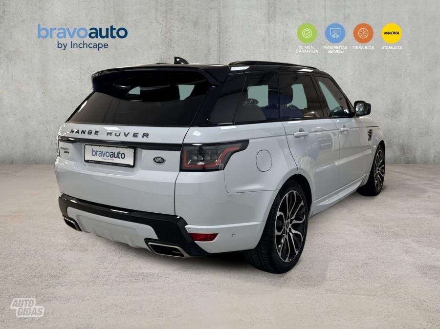 White Land Rover Range Rover Sport 2019 in Vilnius, with an engine capacity of 2.00 L and mileage of 102 thousand km for 41000 €, photo 5 on AUTOMOTO.COM.LV