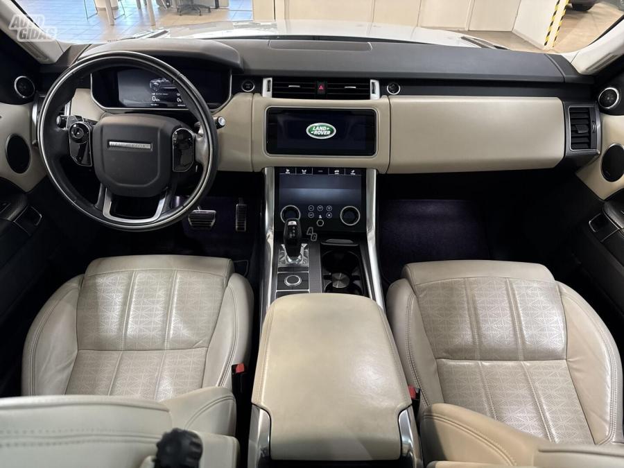 White Land Rover Range Rover Sport 2019 in Vilnius, with an engine capacity of 2.00 L and mileage of 102 thousand km for 41000 €, photo 12 on AUTOMOTO.COM.LV