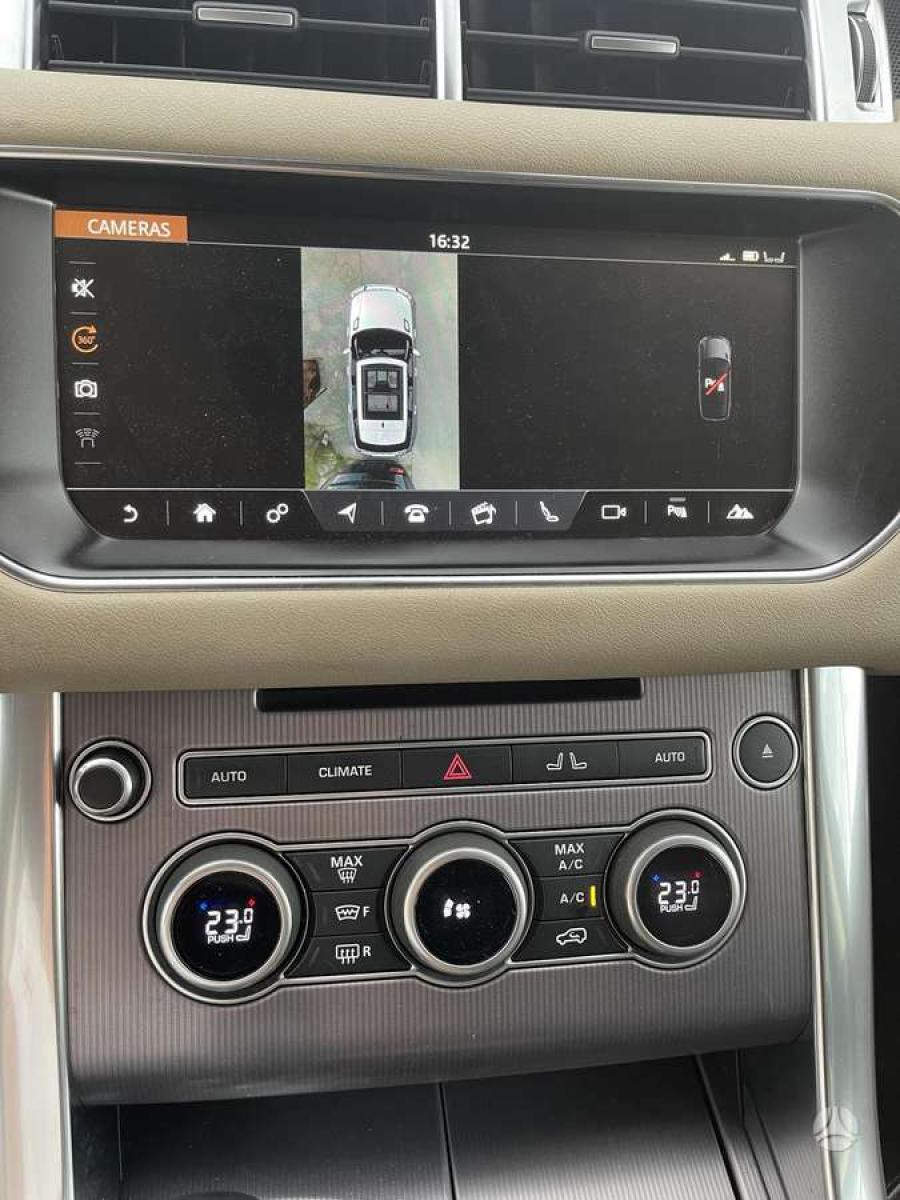 Dzeltens Land Rover Range Rover Sport 2017 Panevēža, ar dzinēja tilpumu 3.00 L un nobraukumu 244 tūkst. km par 14700 €, foto 15 vietnē AUTOMOTO.COM.LV