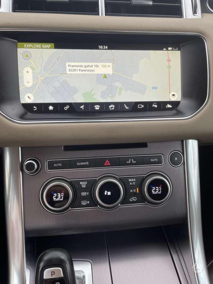 Dzeltens Land Rover Range Rover Sport 2017 Panevēža, ar dzinēja tilpumu 3.00 L un nobraukumu 244 tūkst. km par 14700 €, foto 19 vietnē AUTOMOTO.COM.LV