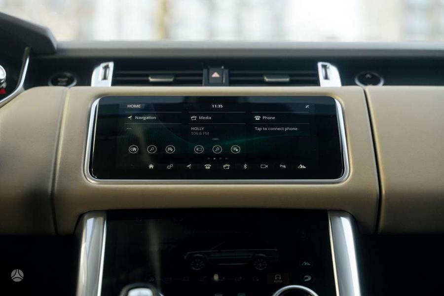 Dzeltens Land Rover Range Rover Sport 2021 Viļņa, ar dzinēja tilpumu 3.00 L un nobraukumu 124 tūkst. km par 36500 €, foto 22 vietnē AUTOMOTO.COM.LV