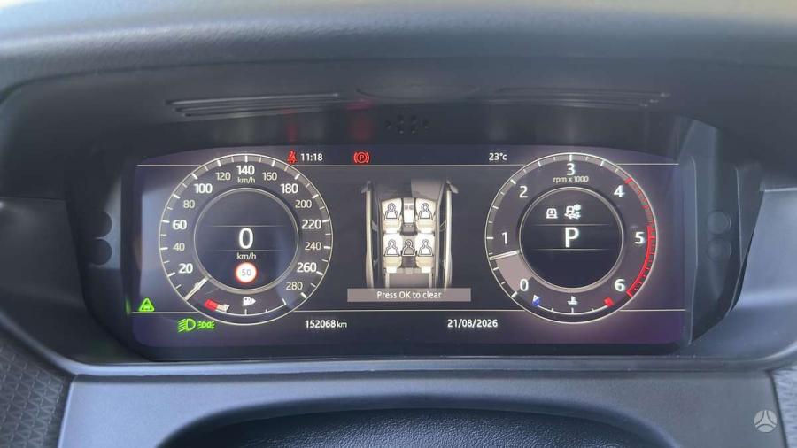 Black Land Rover Range Rover Velar 2017 in Marijampole, with an engine capacity of 2.99 L and mileage of 152 thousand km for 24999 €, photo 22 on AUTOMOTO.COM.LV