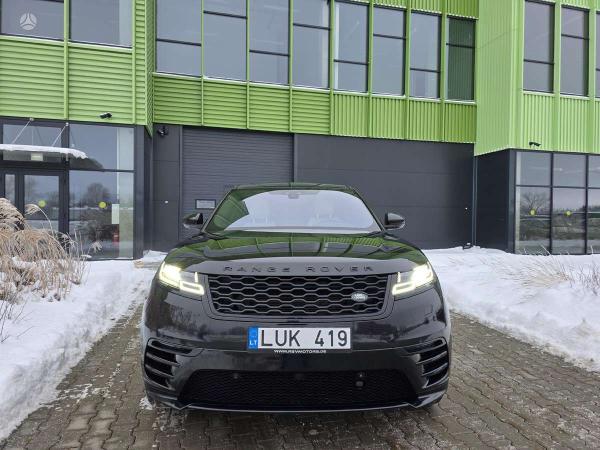 Black Land Rover Range Rover Velar 2018 in Vilnius, with an engine capacity of 2.00 L and mileage of 155 thousand km for 23500 €, photo 3 on AUTOMOTO.COM.LV