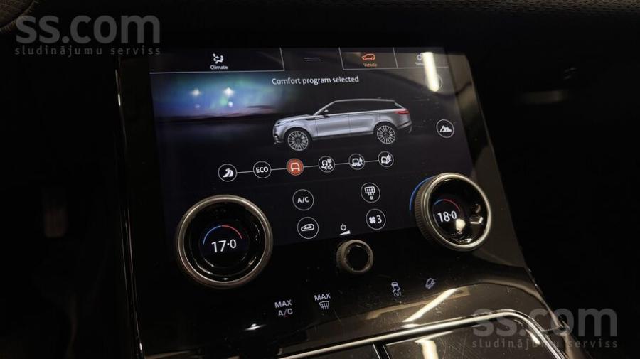Melns Land Rover Range Rover Velar 2018 Rīga, ar dzinēja tilpumu 2.00 L un nobraukumu 196 tūkst. km par 22990 €, foto 18 vietnē AUTOMOTO.COM.LV