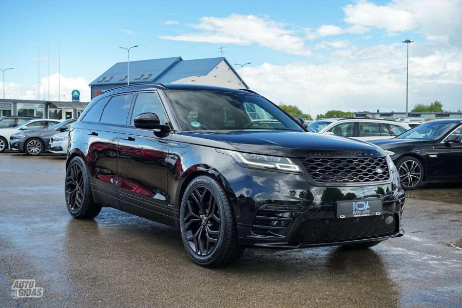 Melns Land Rover Range Rover Velar 2018 Marijampole, ar dzinēja tilpumu 3.00 L un nobraukumu 150 tūkst. km par 28450 €, foto 1 vietnē AUTOMOTO.COM.LV