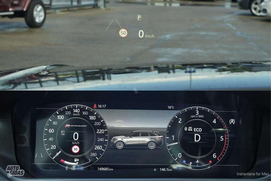 Melns Land Rover Range Rover Velar 2018 Marijampole, ar dzinēja tilpumu 3.00 L un nobraukumu 150 tūkst. km par 28450 €, foto 24 vietnē AUTOMOTO.COM.LV