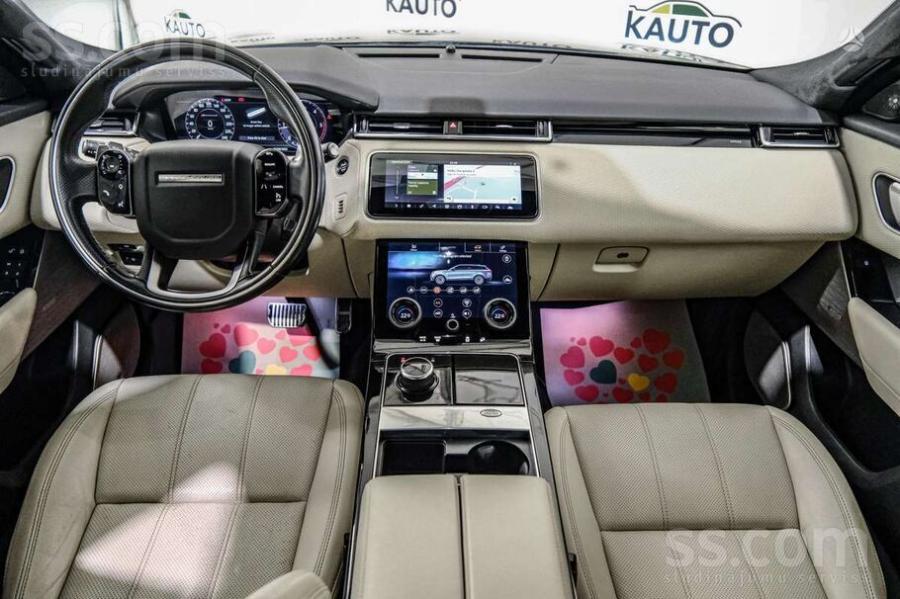 Black Land Rover Range Rover Velar 2018 in Riga, with an engine capacity of 2.00 L and mileage of 192 thousand km for 23890 €, photo 7 on AUTOMOTO.COM.LV