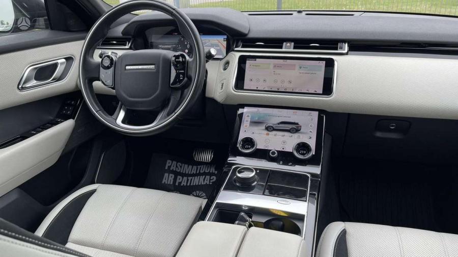 Melns Land Rover Range Rover Velar 2018 Marijampole, ar dzinēja tilpumu 2.00 L un nobraukumu 152 tūkst. km par 22290 €, foto 3 vietnē AUTOMOTO.COM.LV