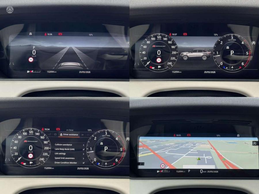 Melns Land Rover Range Rover Velar 2018 Marijampole, ar dzinēja tilpumu 2.00 L un nobraukumu 152 tūkst. km par 22290 €, foto 5 vietnē AUTOMOTO.COM.LV
