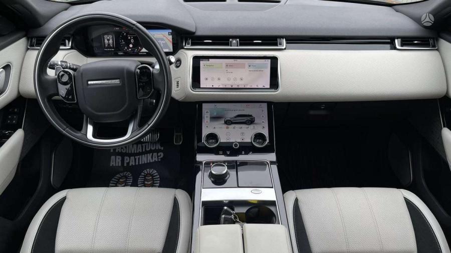 Melns Land Rover Range Rover Velar 2018 Marijampole, ar dzinēja tilpumu 2.00 L un nobraukumu 152 tūkst. km par 22290 €, foto 21 vietnē AUTOMOTO.COM.LV