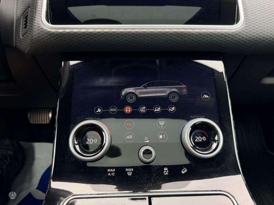 Melns Land Rover Range Rover Velar 2018 Tauragė, ar dzinēja tilpumu 2.00 L un nobraukumu 60 tūkst. km par 24999 €, foto 31 vietnē AUTOMOTO.COM.LV