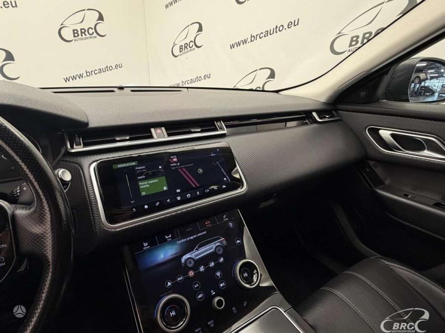 Black Land Rover Range Rover Velar 2018 in Vilnius, with an engine capacity of 2.00 L and mileage of 192 thousand km for 16900 €, photo 28 on AUTOMOTO.COM.LV
