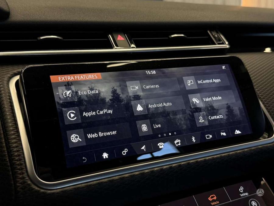 Melns Land Rover Range Rover Velar 2018 Kauņa, ar dzinēja tilpumu 2.99 L un nobraukumu 170 tūkst. km par 26990 €, foto 30 vietnē AUTOMOTO.COM.LV