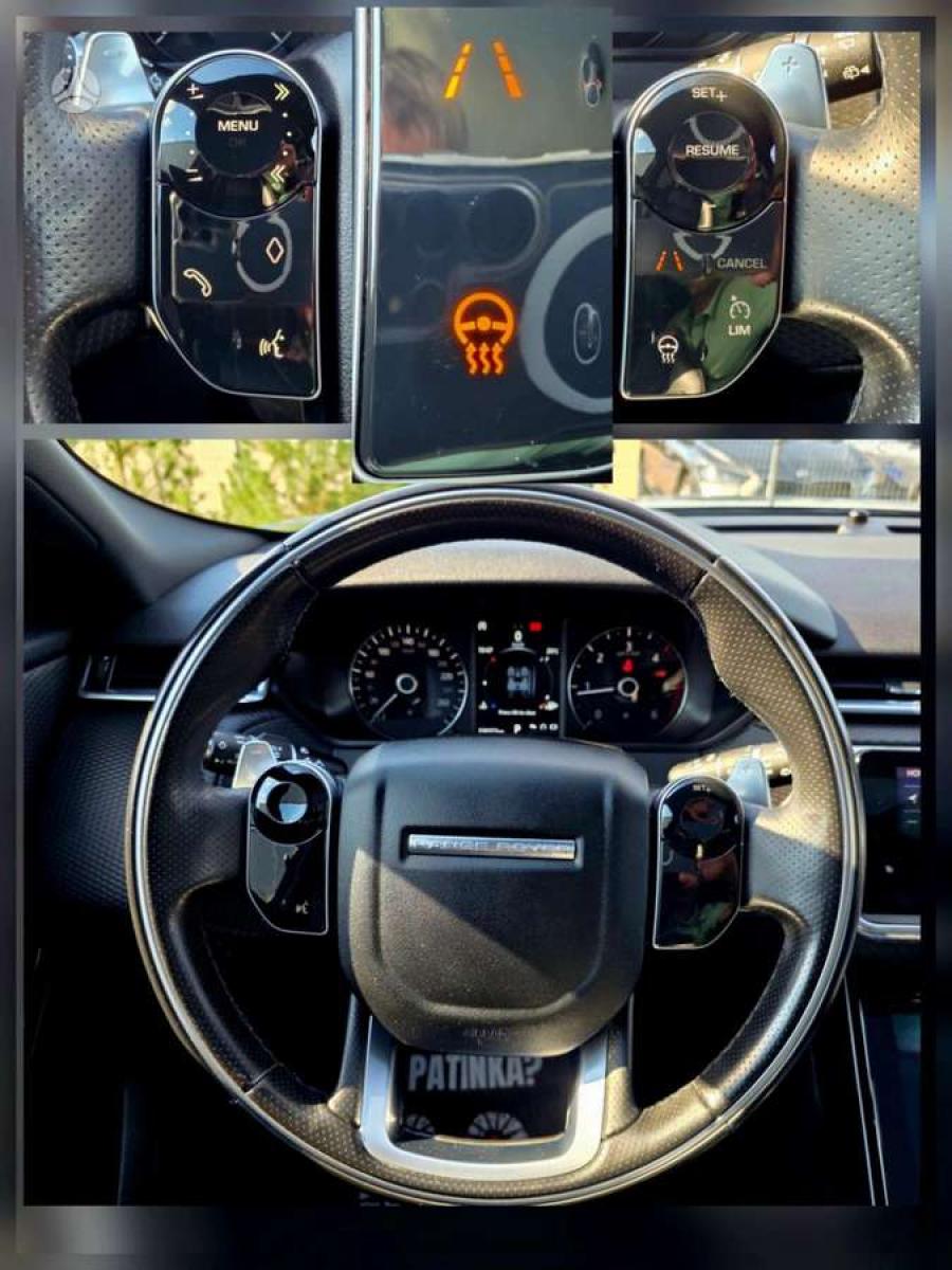 Black Land Rover Range Rover Velar 2018 in Siauliai, with an engine capacity of 2.00 L and mileage of 159 thousand km for 19250 €, photo 16 on AUTOMOTO.COM.LV