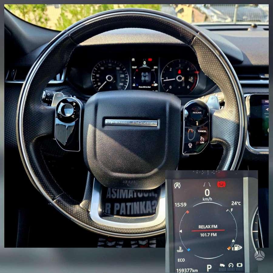 Black Land Rover Range Rover Velar 2018 in Siauliai, with an engine capacity of 2.00 L and mileage of 159 thousand km for 19250 €, photo 17 on AUTOMOTO.COM.LV
