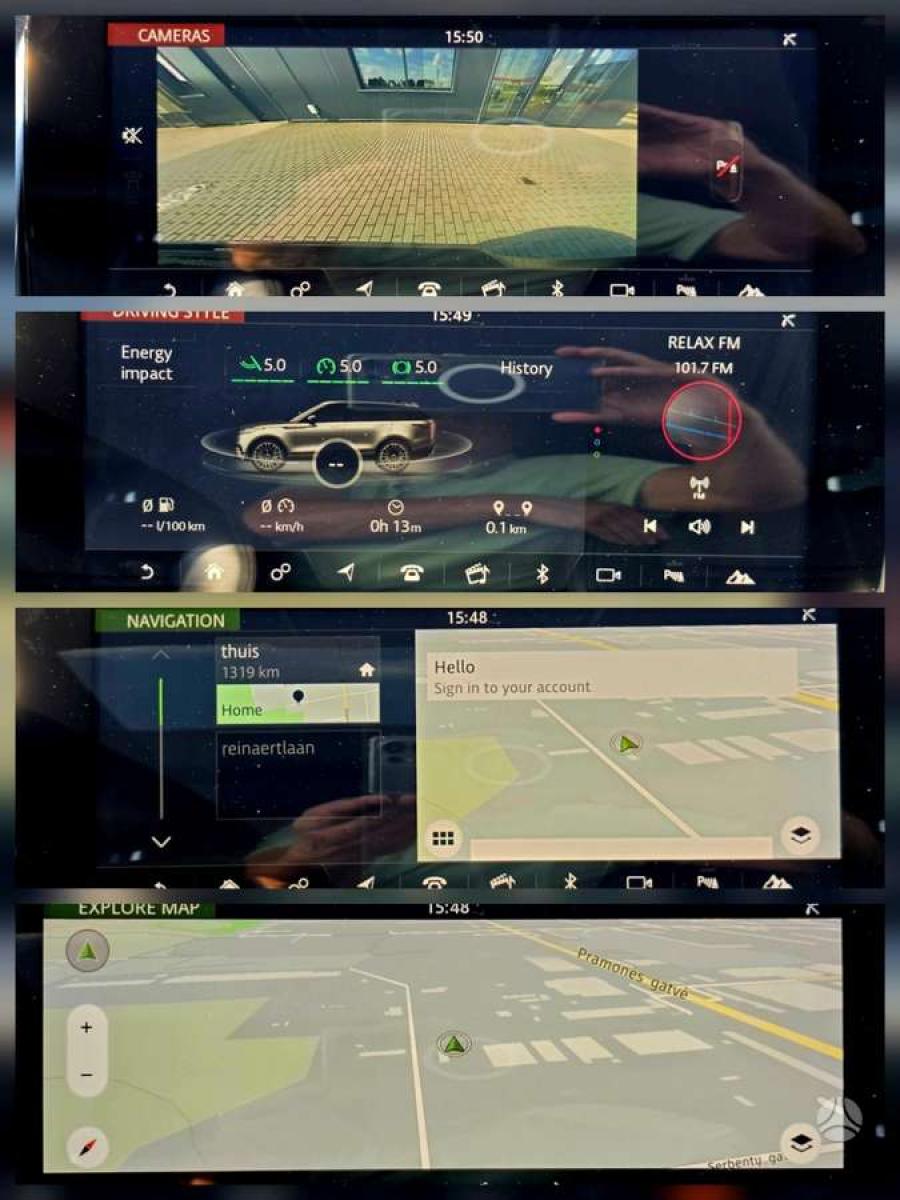 Black Land Rover Range Rover Velar 2018 in Siauliai, with an engine capacity of 2.00 L and mileage of 159 thousand km for 19250 €, photo 20 on AUTOMOTO.COM.LV