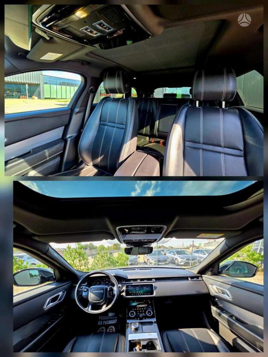 Black Land Rover Range Rover Velar 2018 in Siauliai, with an engine capacity of 2.00 L and mileage of 159 thousand km for 19250 €, photo 24 on AUTOMOTO.COM.LV