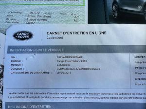 Black Land Rover Range Rover Velar 2019 in Kaunas, with an engine capacity of 2.00 L and mileage of 220 thousand km for 19350 €, photo 34 on AUTOMOTO.COM.LV