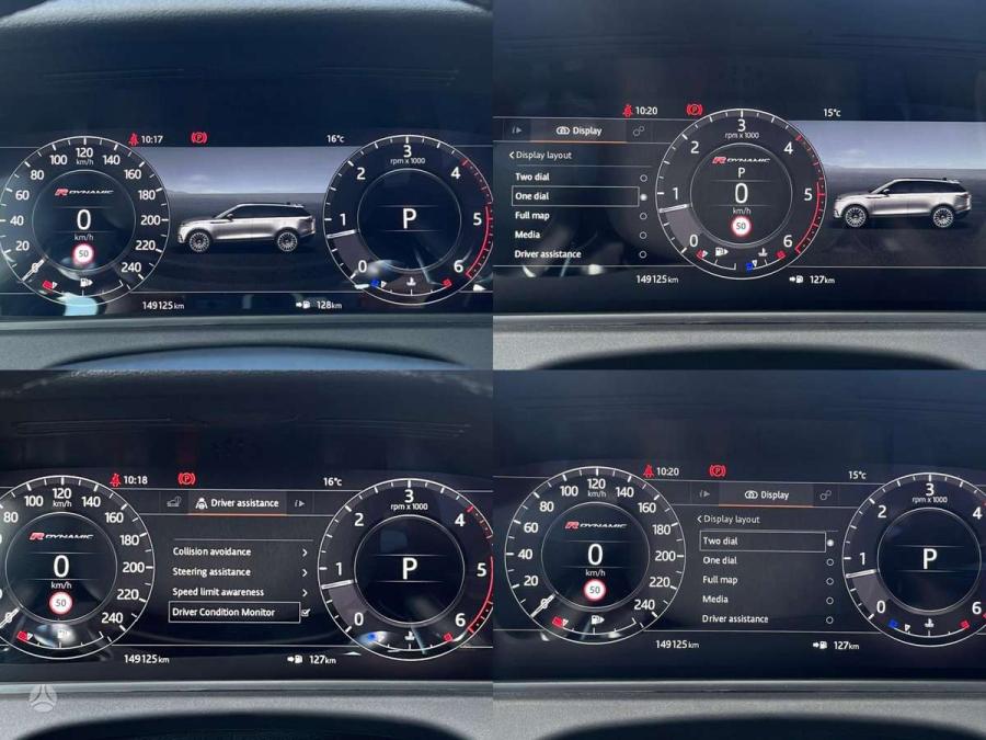 Melns Land Rover Range Rover Velar 2019 Marijampole, ar dzinēja tilpumu 2.00 L un nobraukumu 149 tūkst. km par 19990 €, foto 5 vietnē AUTOMOTO.COM.LV